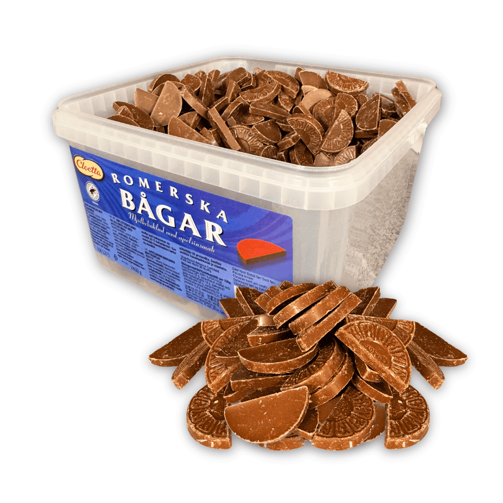 Romerska Bågar 1,8 kg Storpack – Klassisk Choklad med Apelsinsmak ...