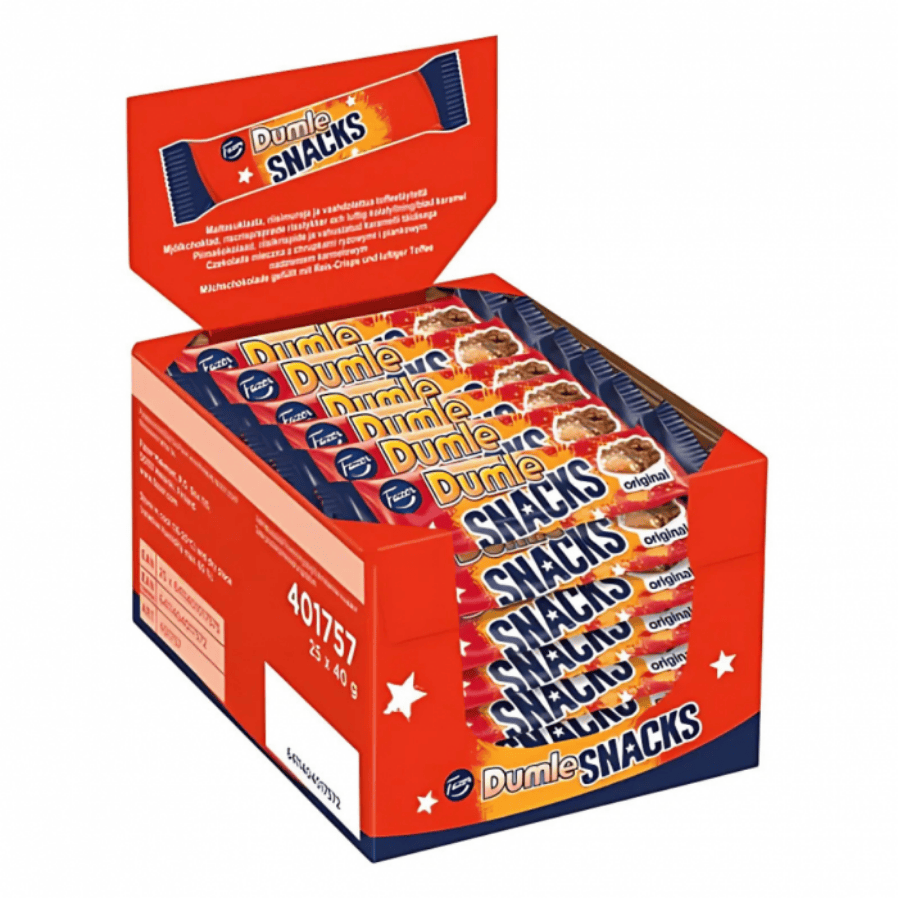 Fazer Dumle Snacks 25 X 40 G – PrivatGrossisten